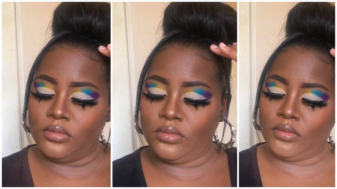 RAINBOW CUT CREASE EYESHADOW ON HOODED EYES | CLICKS & DISCHEM ...