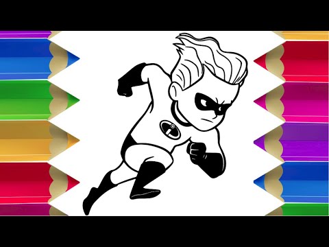 How to Draw THE INCREDIBLES Step by Step Easy Guide Tutorial | Draw ...