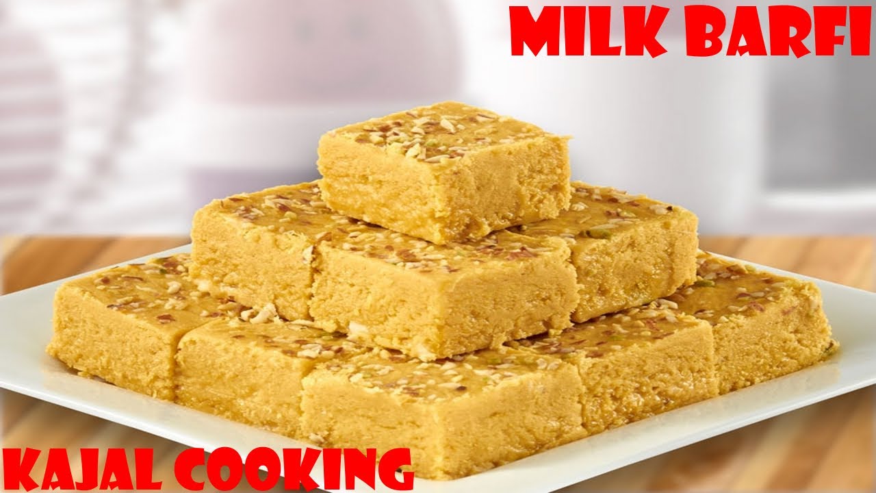Easy Milk Barfi Recipe – Milk Cake – Dessert Recipe - YouTube