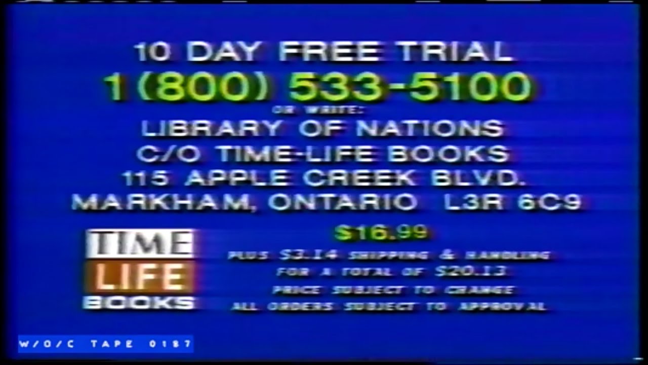 Time Life Library Of Nations Commercial 1987 - YouTube