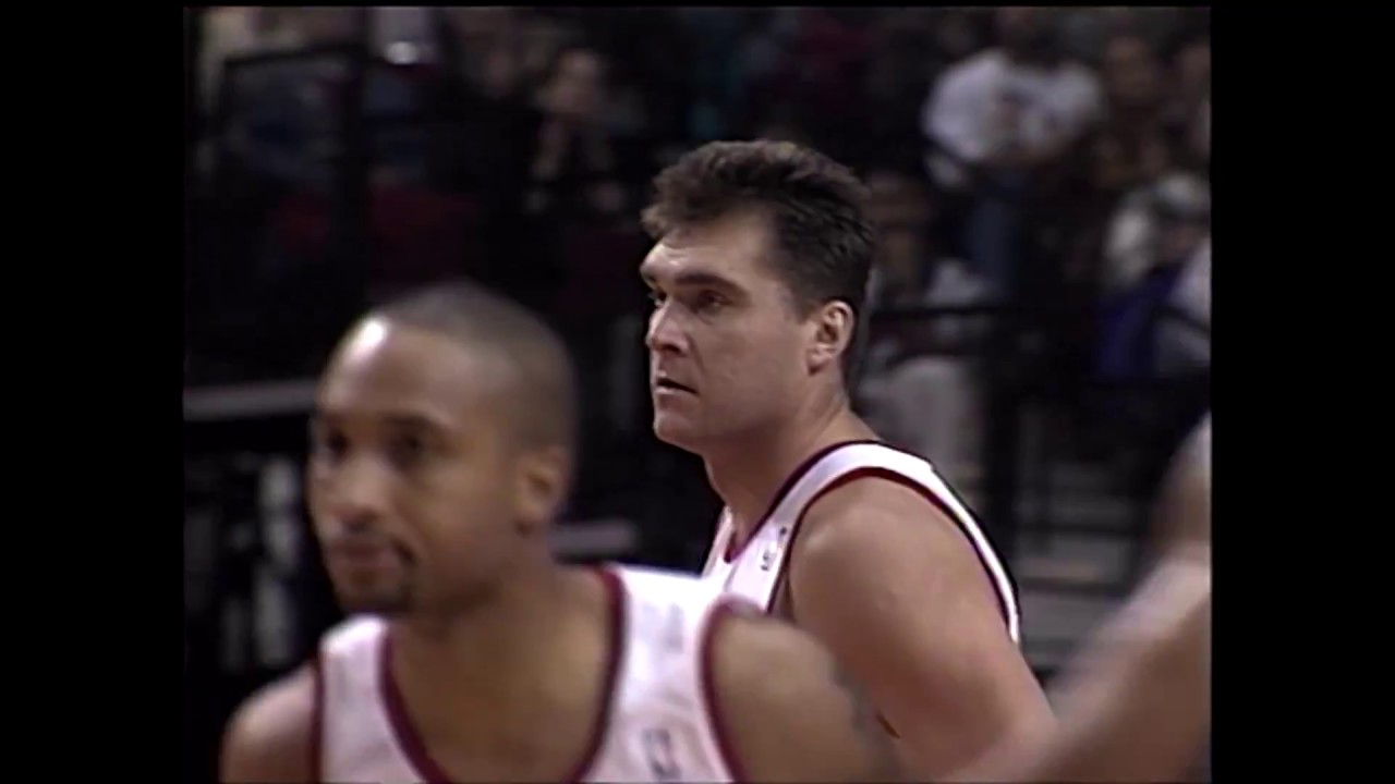 Throwback: First Game at the Rose Garden Arena - YouTube