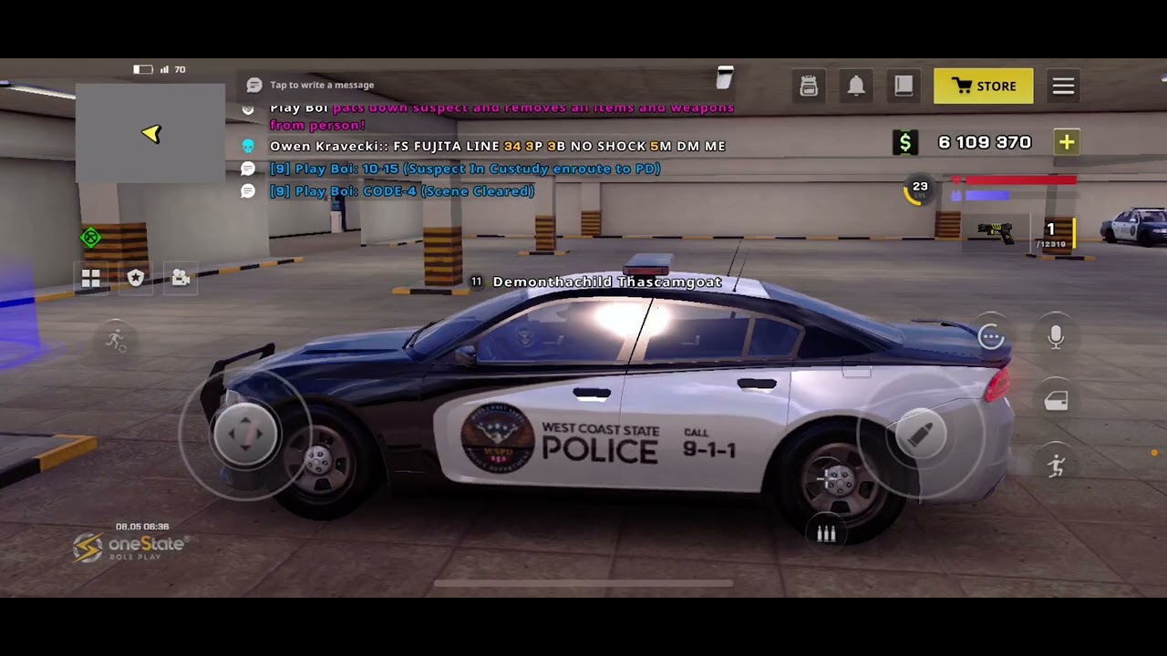 Onestate Rp: pd patrol suspect rams pd car refused Id check - YouTube