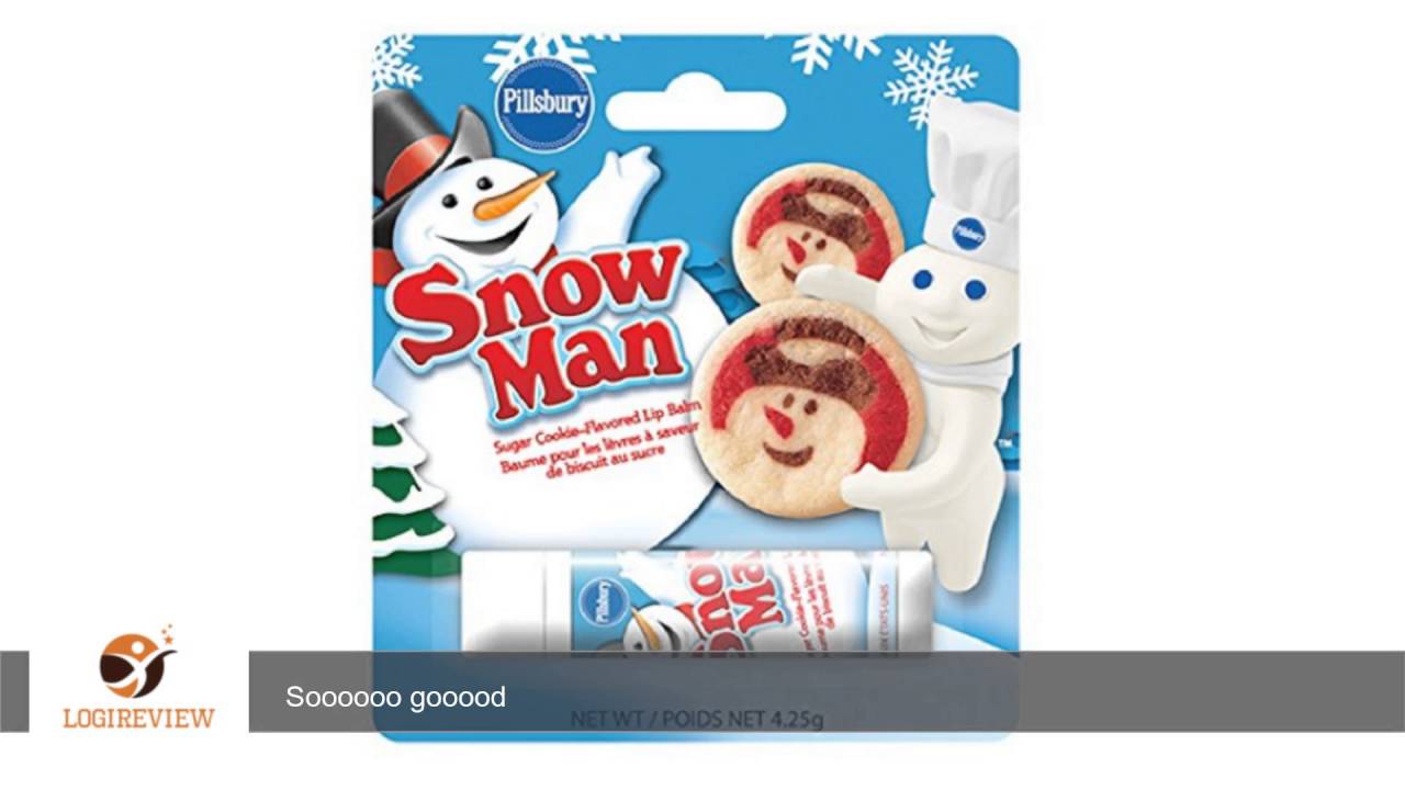 Pillsbury Cookie Dough Snowman Lip Balm | Review/Test - YouTube