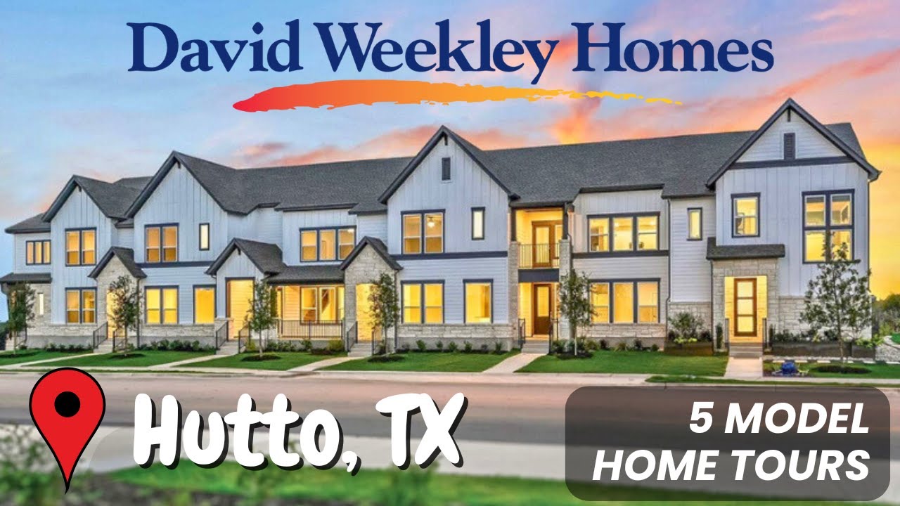 Model Home Tour of 5 Different Townhomes by David Weekly Homes | Emory ...