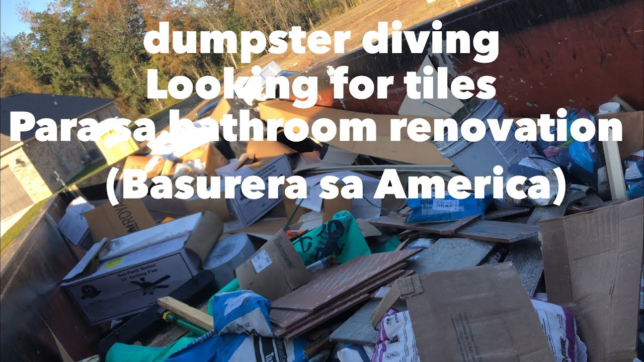 DUMPSTER DIVING/TILES FOR RENOVATION OUR BATHROOM|BASURERA SA AMERICA ...
