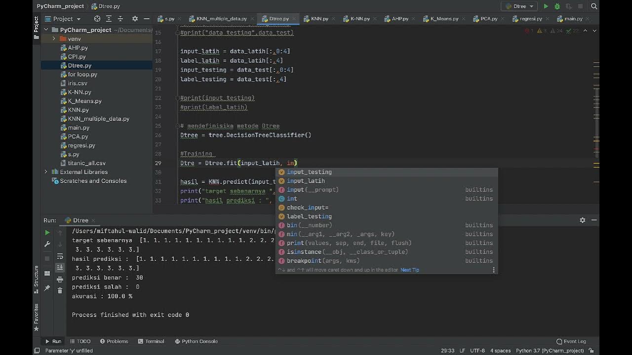 Decision Tree with Python ( Scikit Learn + pandas + numpy ) - YouTube