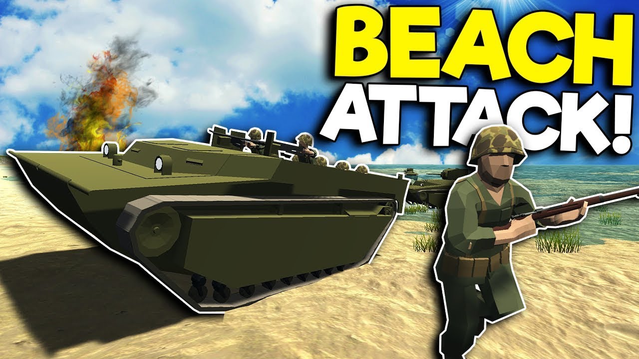 AMPHIBIOUS BEACH ATTACK IN THE PACIFIC! - Ravenfield Mods Gameplay ...