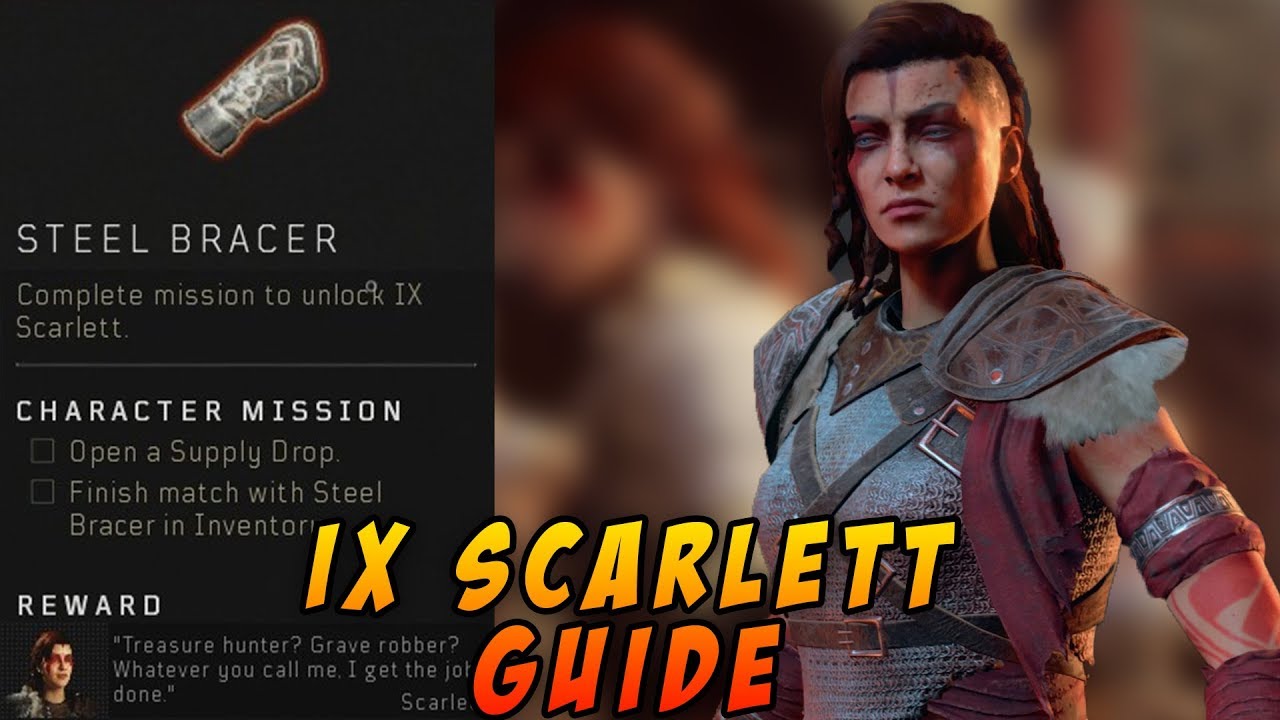 Blackout: How To UNLOCK IX Scarlett(Steel Bracer Location Guide) - YouTube