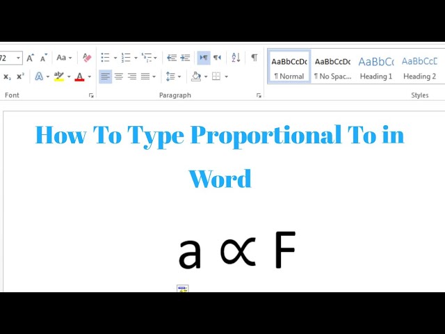Indirectly Proportional Symbol How To Draw Direct And Inverse
