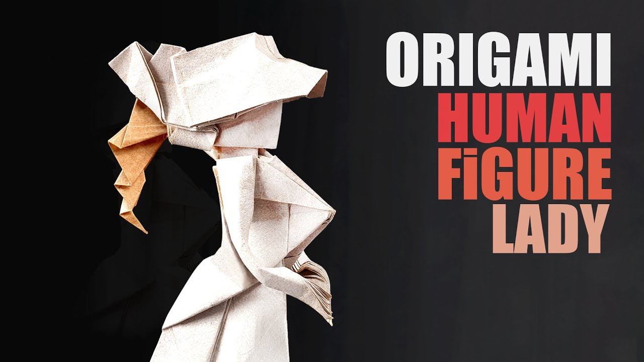 종이 한장으로 입체 여자 사람 종이접기 【ORIGAMI Human Figure 】 - YouTube