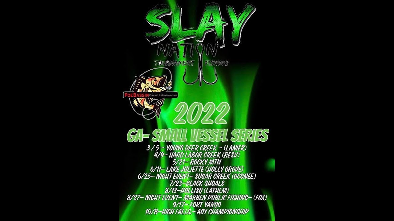 Lake Juliette Fishing Slay Nation Tournament - YouTube