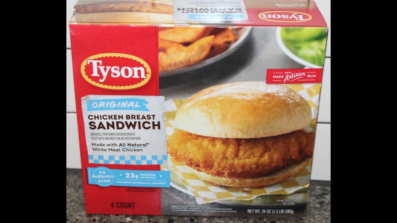Tyson Original Chicken Breast Sandwich Review - YouTube