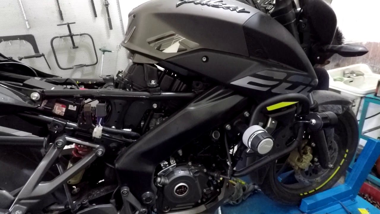 pulsar ns 200 modificada 2019 || primer mantenimiento 500km - YouTube
