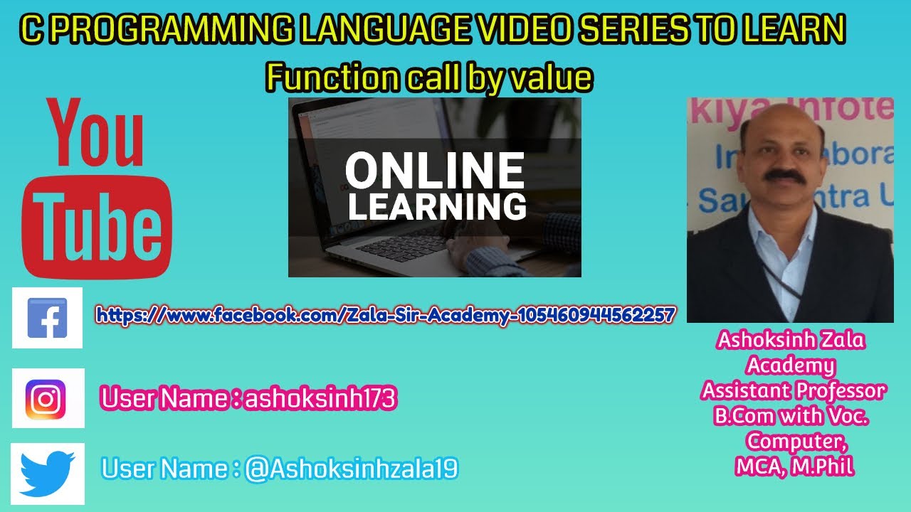 Function Call By Value In C Programming Language YouTube Function Call By Value In C Programming Language YouTube