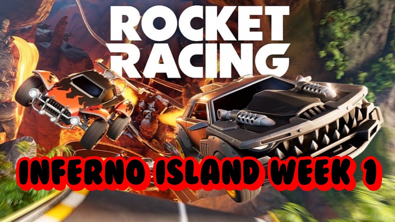 Fortnite Rocket Racing Inferno Island Week 1 Quests - YouTube