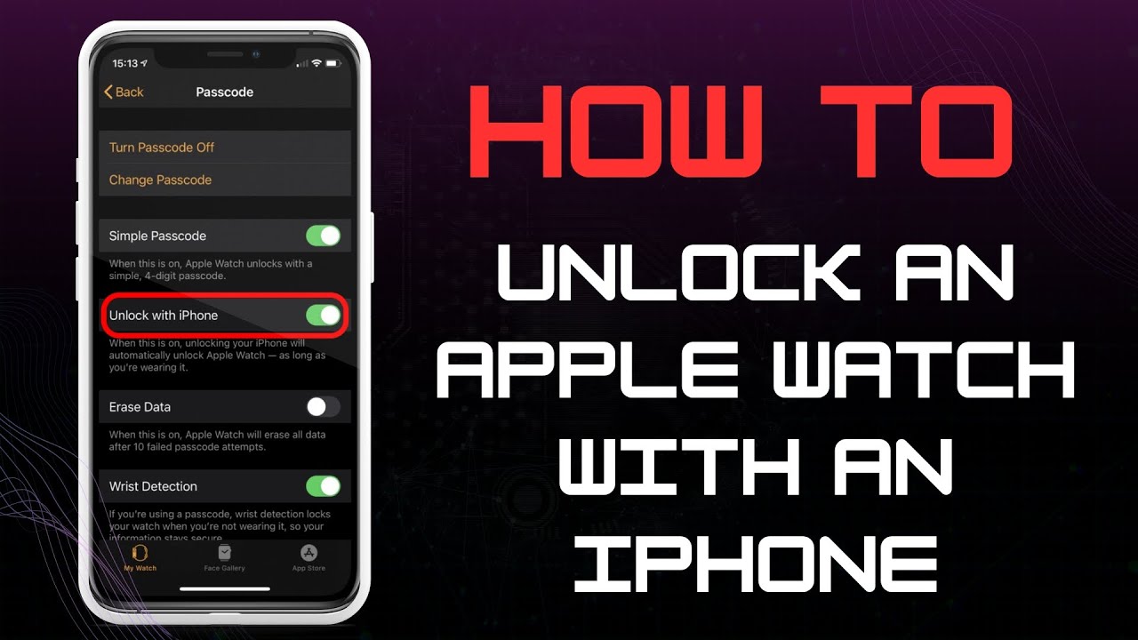 How to Unlock an Apple Watch with an iPhone - YouTube