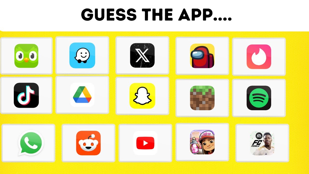 Ultimate "Guess the App" Challenge! | Test Your Mobile Knowledge - YouTube