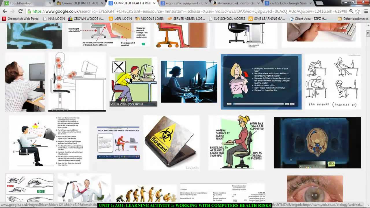 UNIT 1 AO1 HEALTH RISKS OF COMPUTERS - YouTube