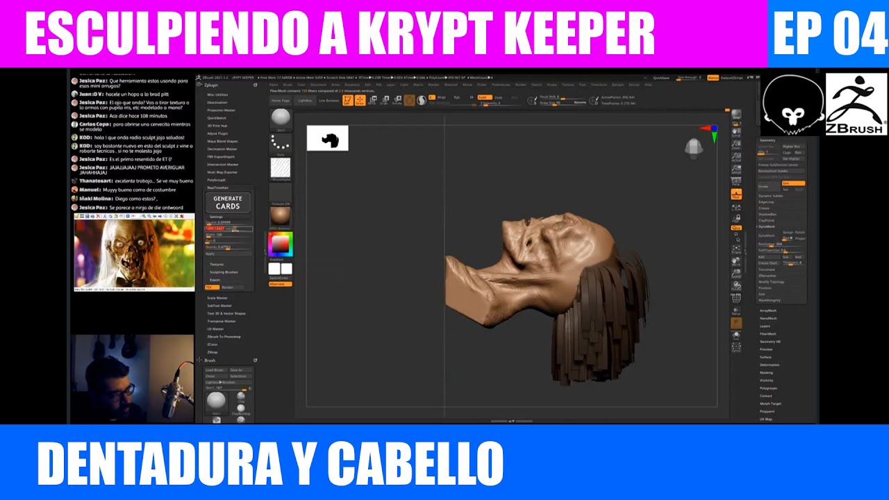 Esculpiendo en vivo a Krypt Keeper - EP04 - YouTube