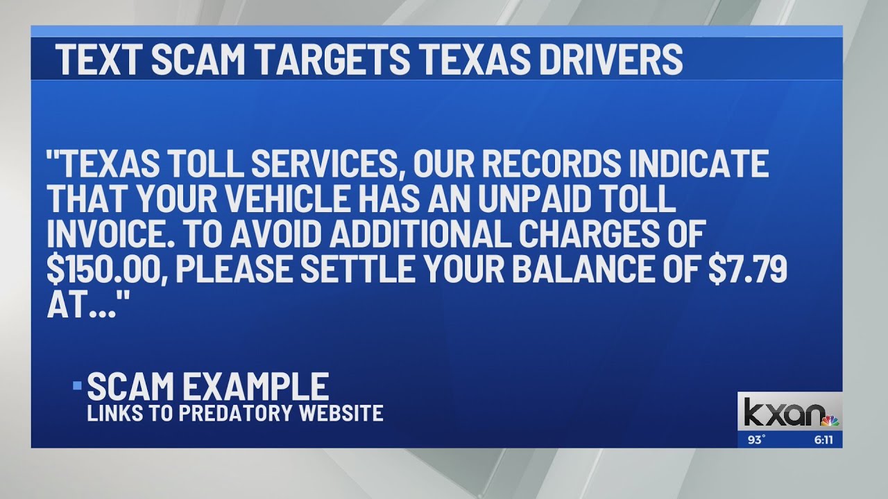 BBB warns of fraudulent message for Texas toll road billing - YouTube