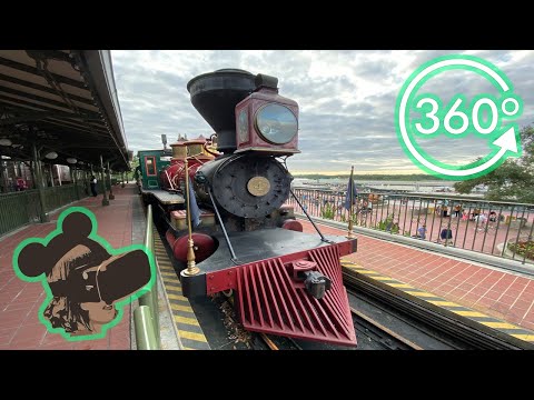 360º Ride on The Walt Disney World Railroad at Magic Kingdom - YouTube