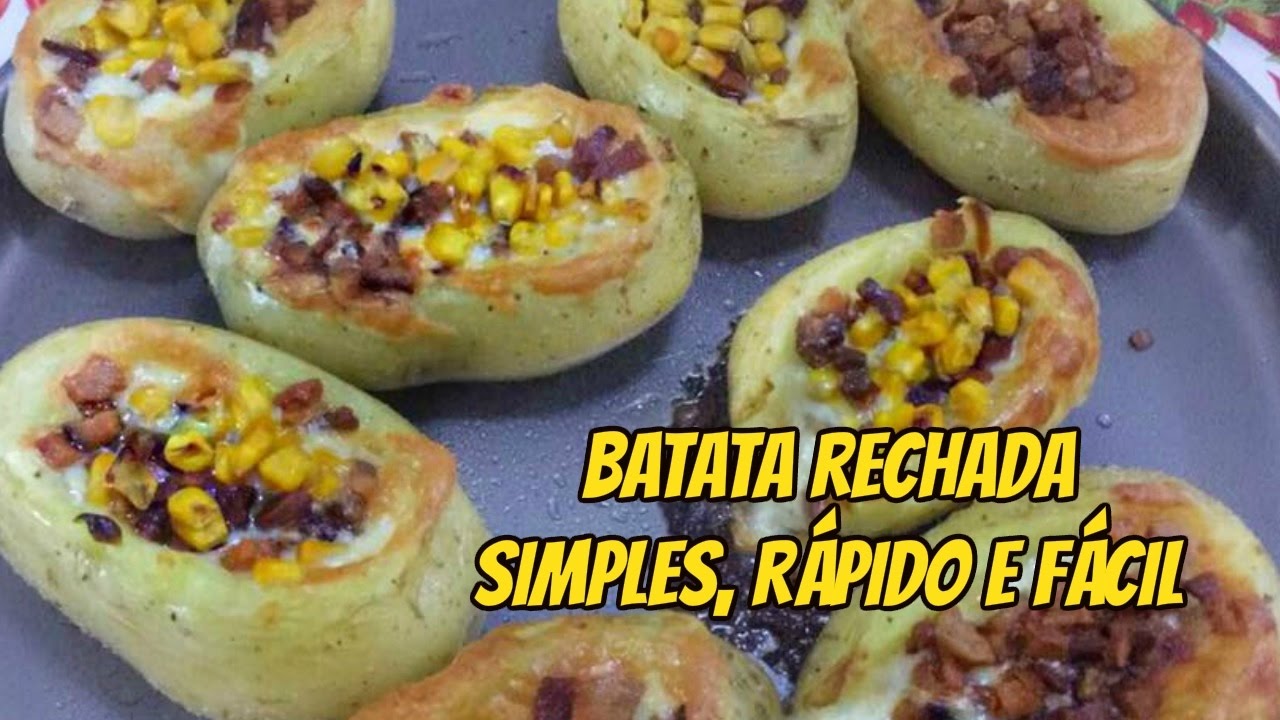 Receita Batata Recheada FÁcil Simples E RÁpido Youtube