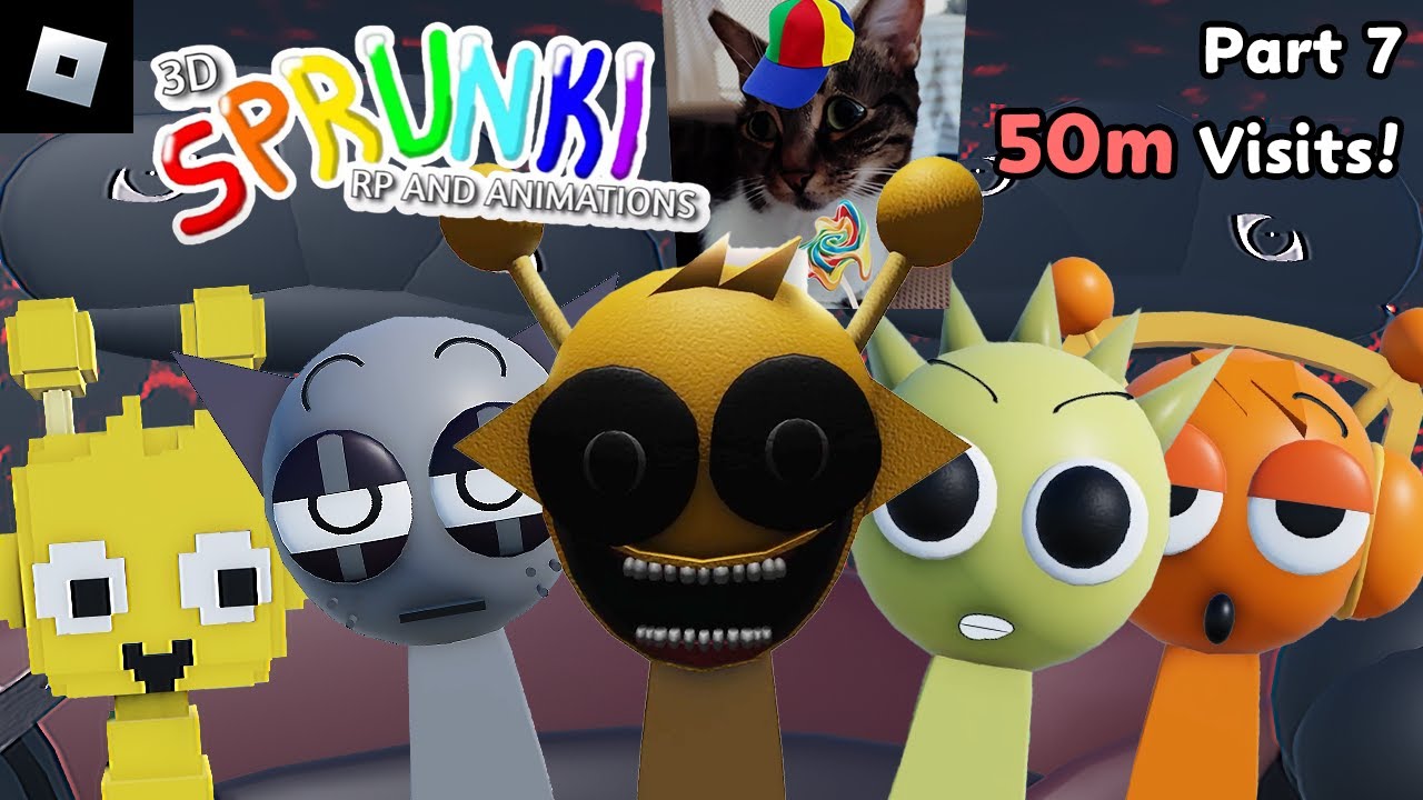 3D Sprunki RP And Animations [PART 7, 50m Visits] : roblox mascot ...