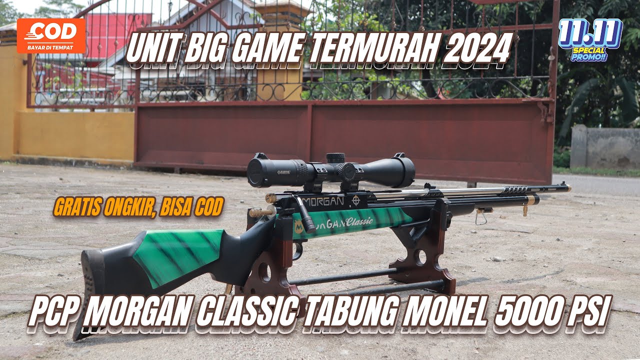 UNIT BIGGAME TERMURAH 2024 || REVIEW & AKURASI SENAPAN PCP MORGAN ...