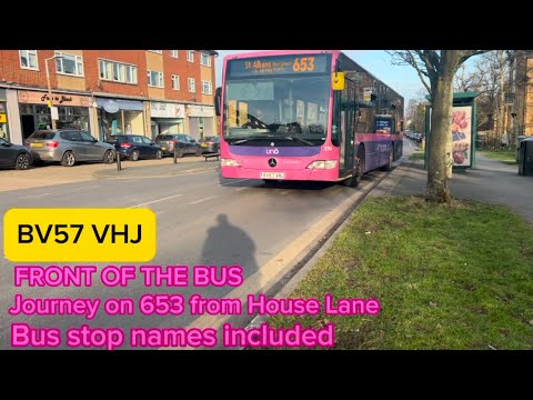 (BV57 VHJ) Front of the bus journey on route 653 - YouTube