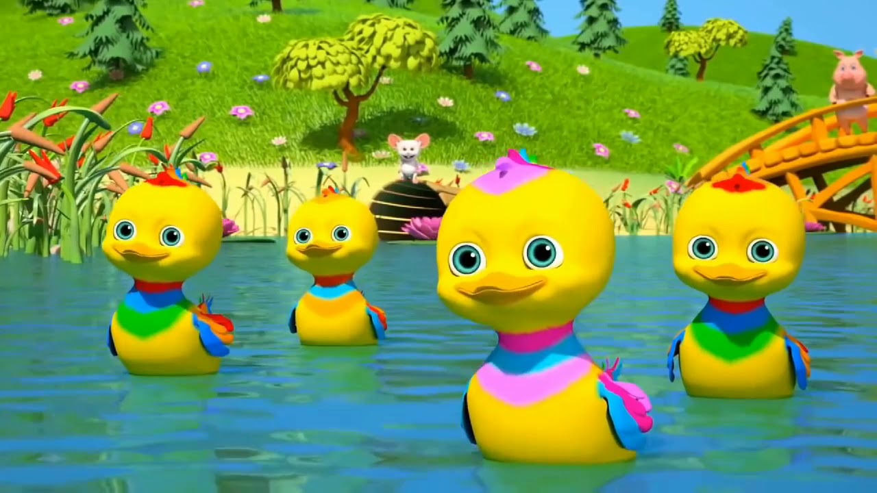 Anak bebek berenang - Potong bebek angsa | Lagu anak | YT smartkids ...
