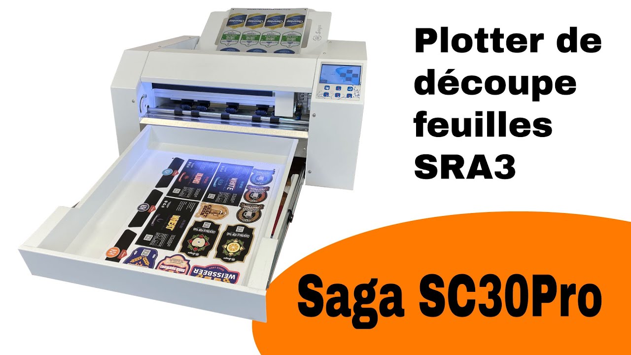 Découvrez la découpe de feuilles SRA3 - Saga SC30Pro - YouTube