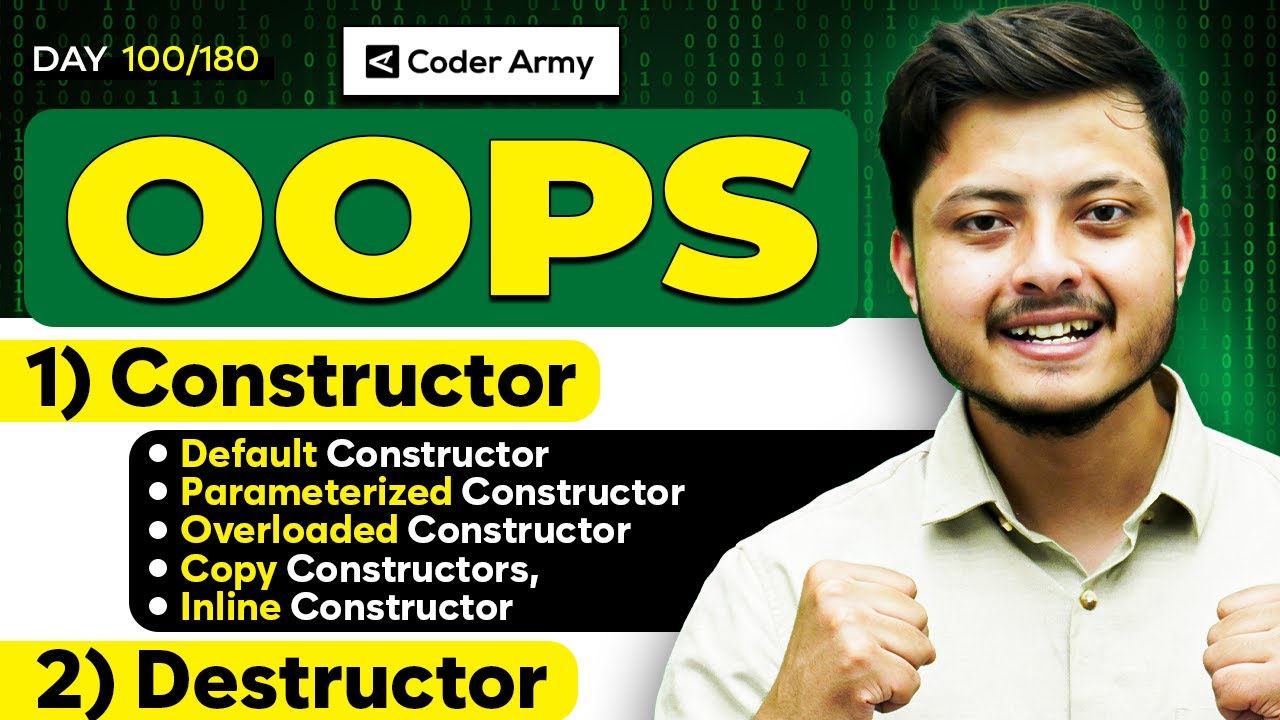 Lecture 71 Constructor And Destructor In C Youtube 3607
