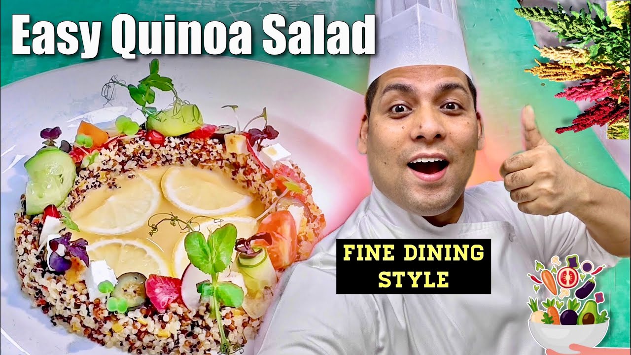 Easy QUINOA SALAD Recipe for fine dining 😍 - YouTube