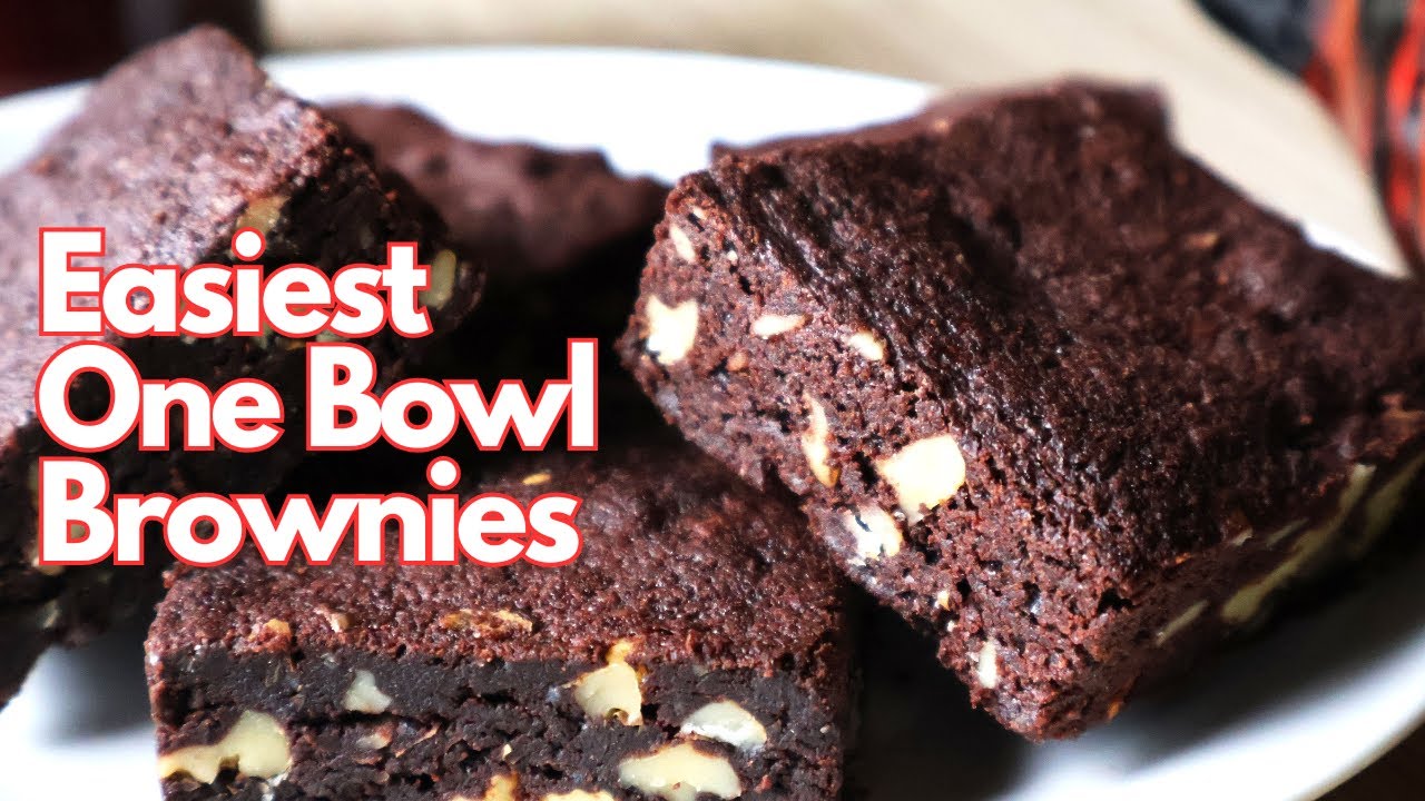 Easiest One Bowl Brownies Recipe - YouTube