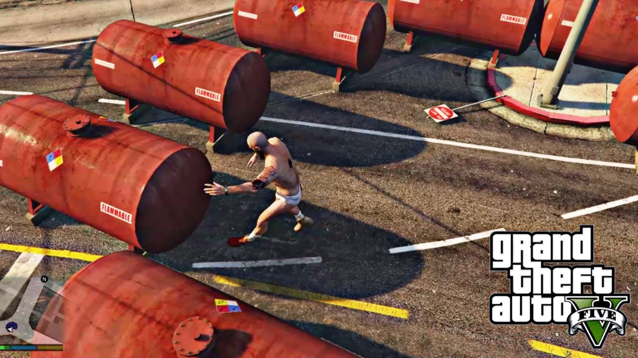 GTA 5 - Destroying Los Santos with EXPLOSIVE TANK!! - YouTube