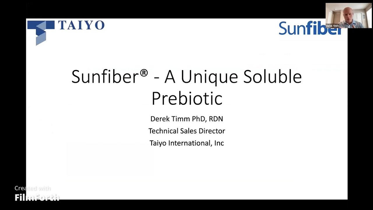 Sunfiber® – A Unique Soluble Prebiotic - YouTube