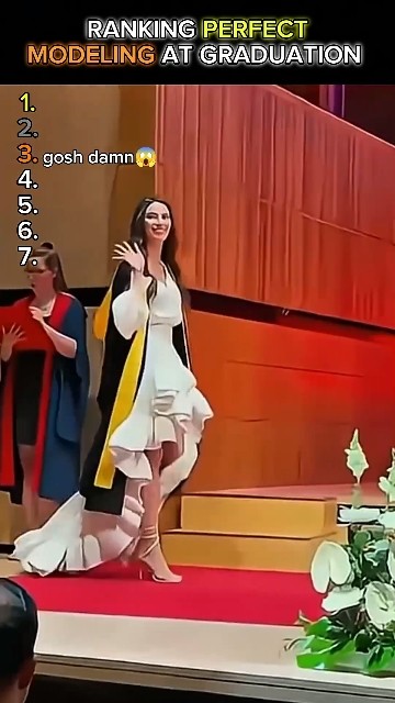 Ranking the best and perfect modelling at graduation moments..... - YouTube