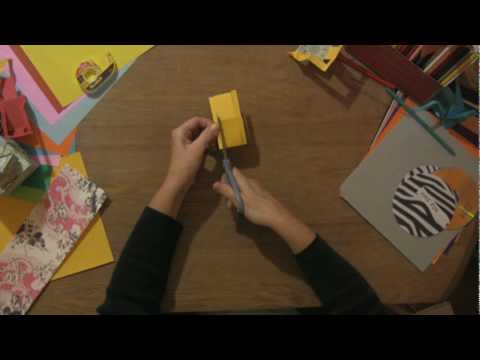 Paper Craft Projects : How to Make Paper Beach Chairs - YouTube