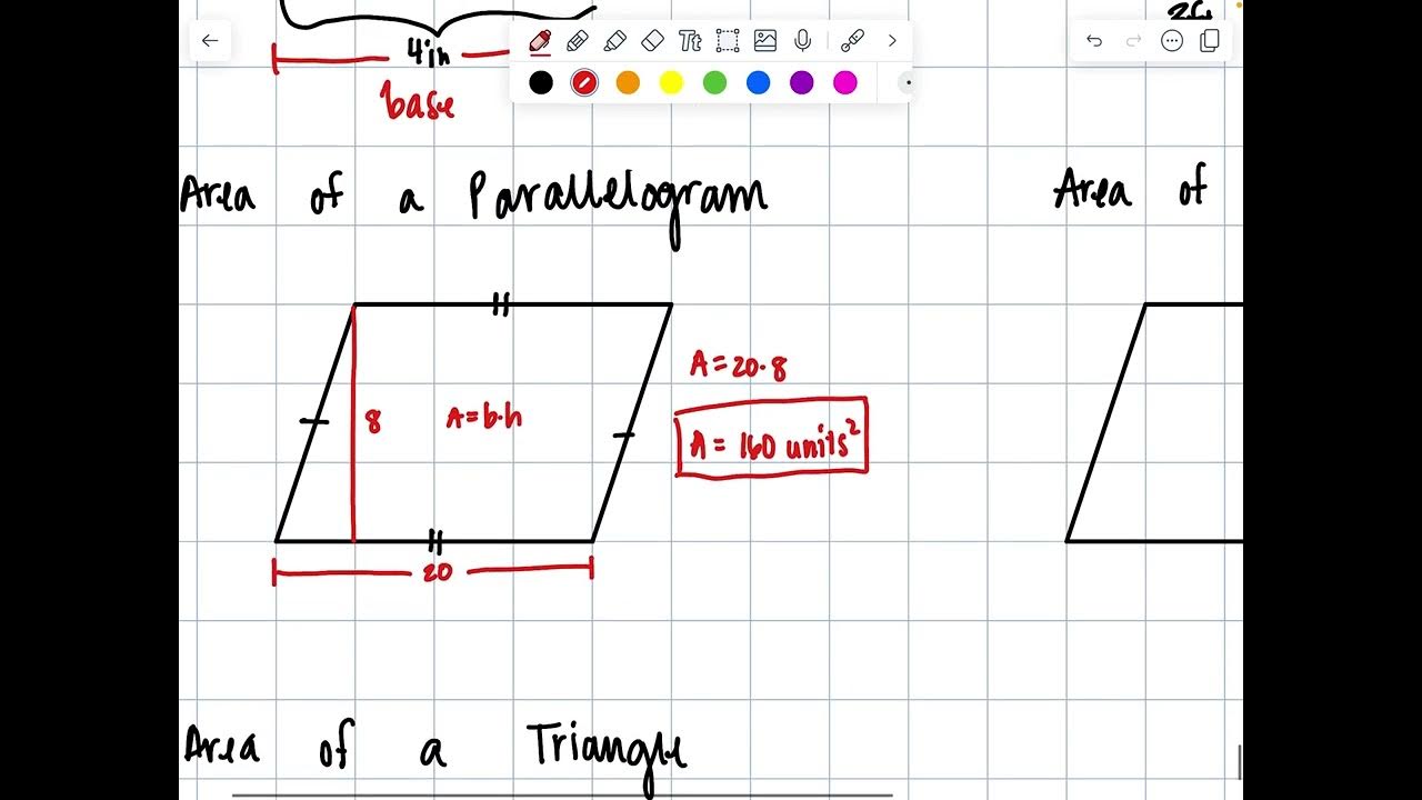 10-2 p.1 - Area of Parallelograms, Rectangles, Rhombi, Squares, and ...