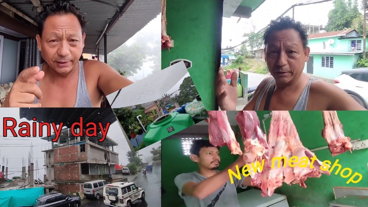 Aaj Paani jhari Ma Katai Janu Payena, Hamro gawko naya maasu Dokaan ...