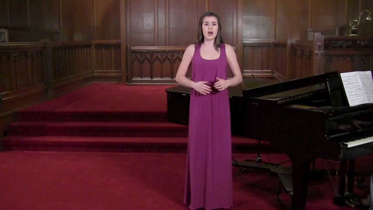 Kate Medcalf - WNO Opera Institute Audition - "Charmant Papillon" - YouTube