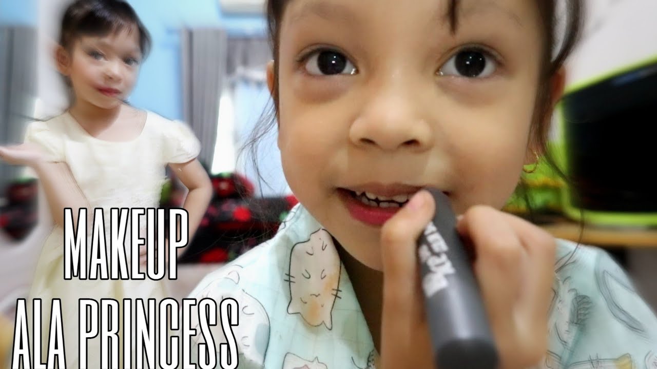 CHALLENGE MAKEUP ANAK - TUTORIAL MENJADI PRINCESS 🤣 - YouTube