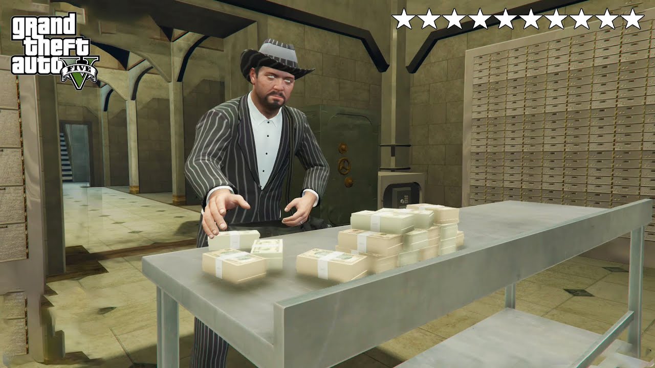 GTA 5 - Mafia Michael Epic Bank Robbery! [Michael Becomes Mafia] ( GTA ...
