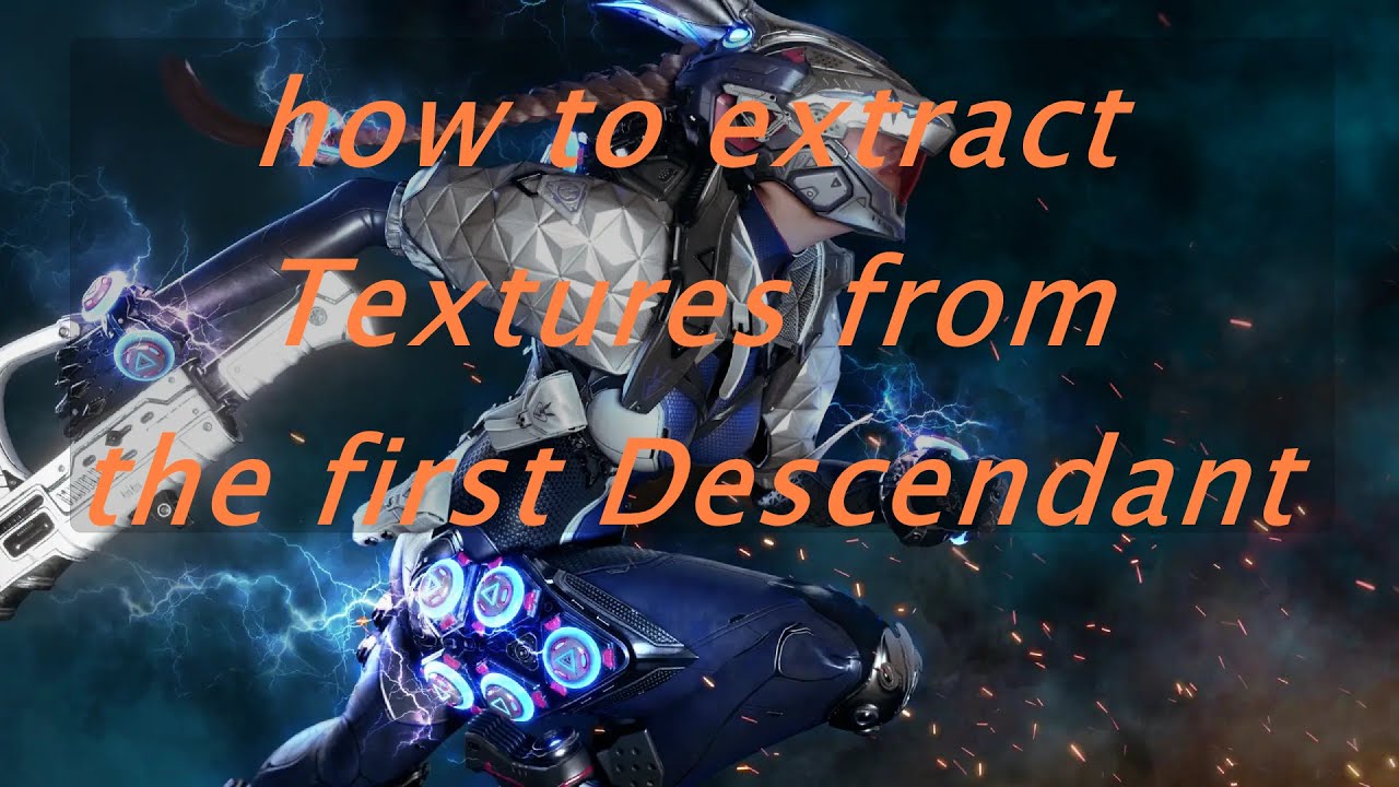 How to export textures from The First Descendant for Blender - YouTube