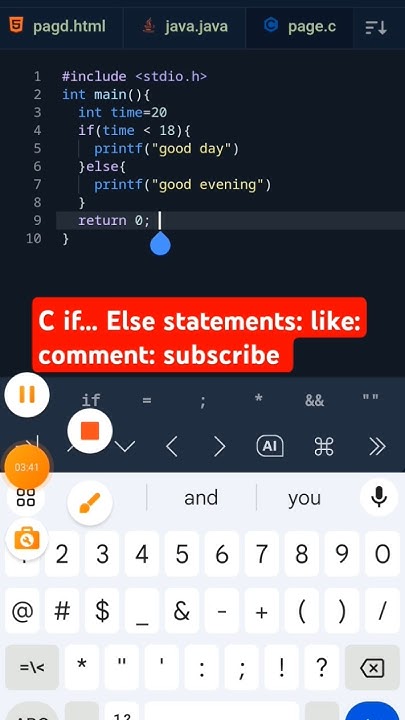 C if.... Else statements #shorts #python #c#ifs #else #statement #printf #return #int #main # ...