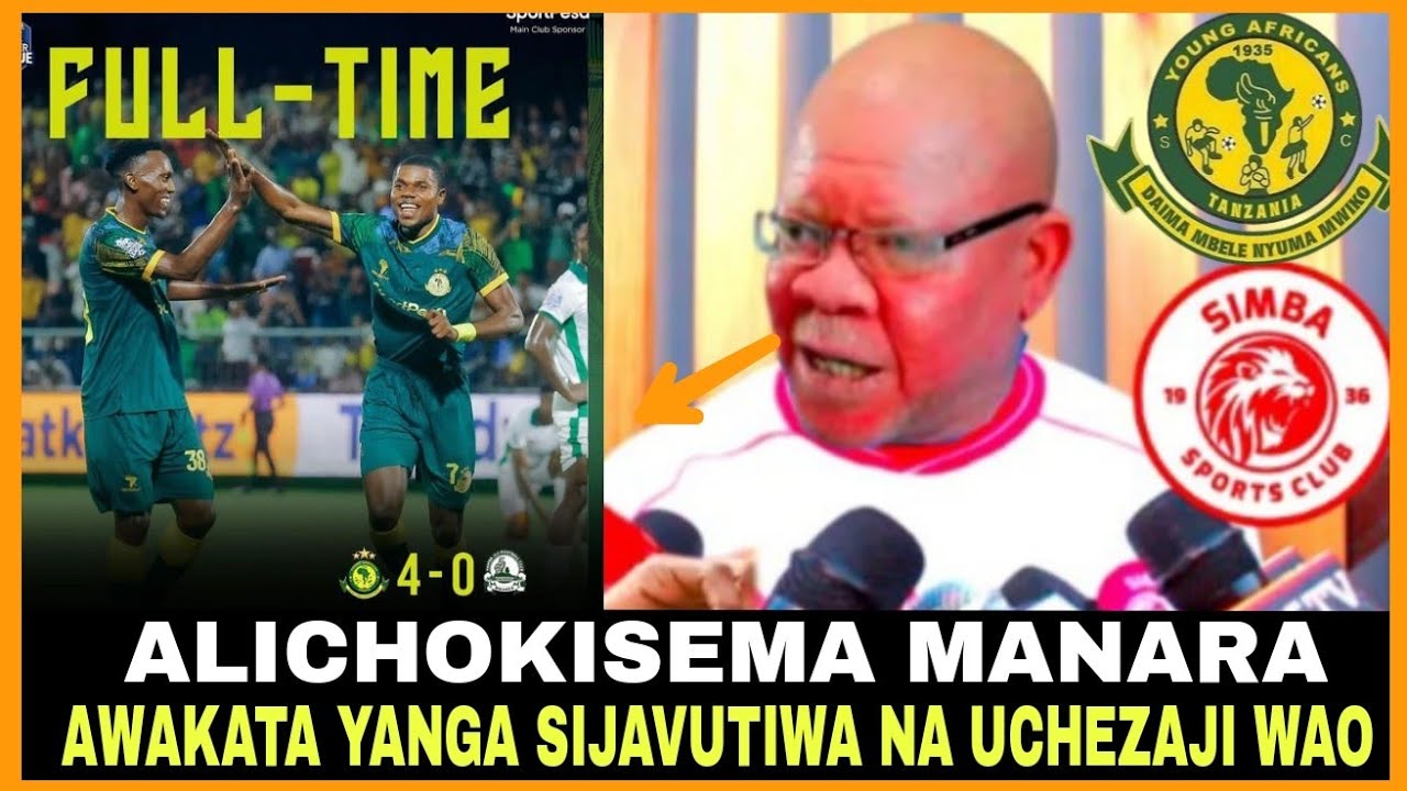 ALICHOKISEMA MANARA AWAKATA YANGA SIJAVUTIWA ATA KIDOGO UCHEZAJI/ KAMA ...