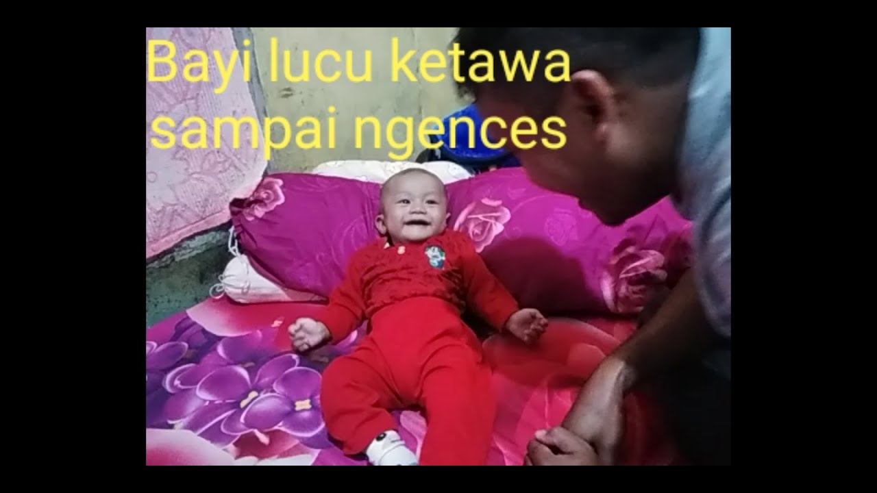 Bayi lucu ketawa ngakak sampai ngences - YouTube