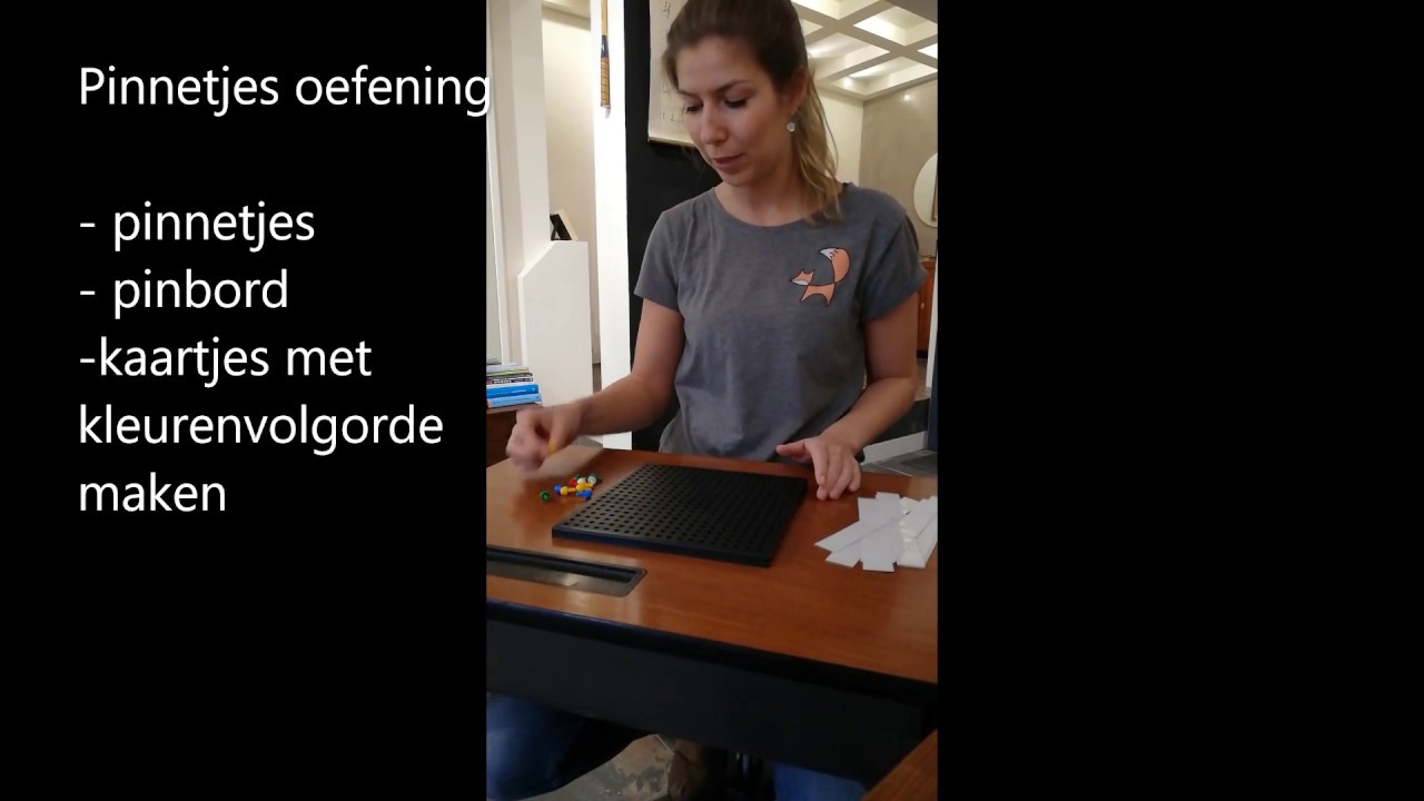 Fijne motoriek - pinnetjes - YouTube