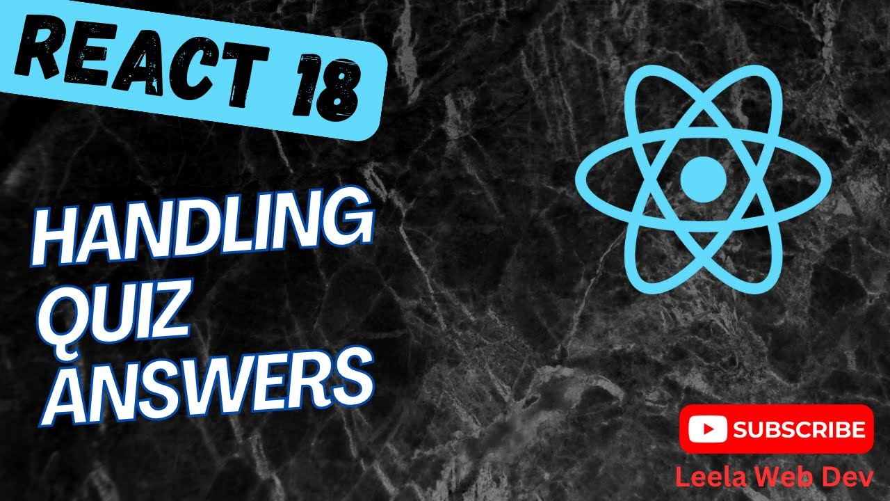90 Handling Quiz Answers User Has Selected Whether It Is Corrected Or Wrong In React App 1828
