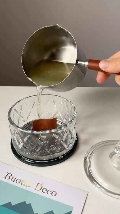 Свеча с деревянным фитилем и ароматом шампанского🥂🍾 Youtube